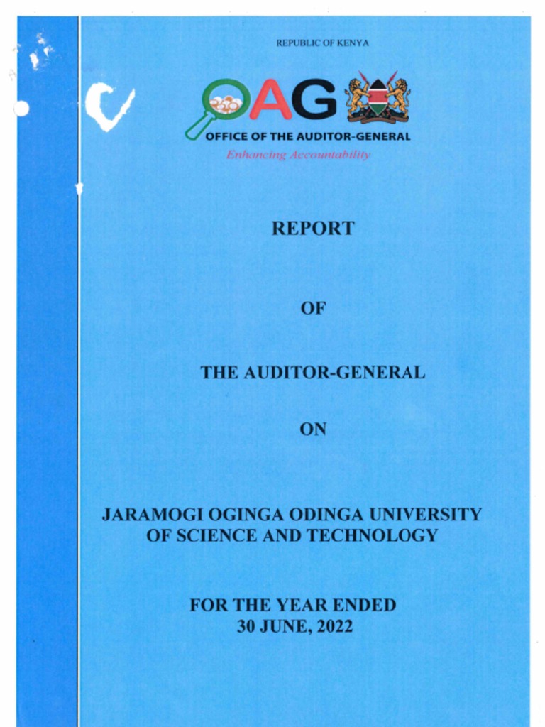 JOOUST Audited Report 30th June 2022 | PDF