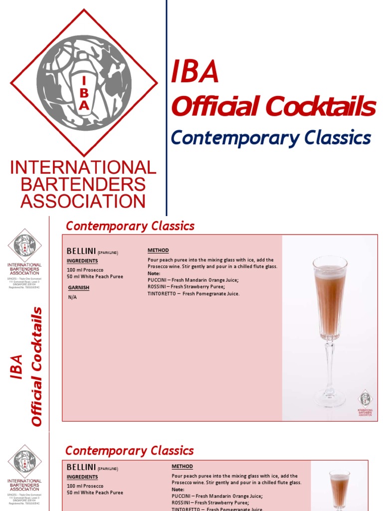 Cocteles Iba | PDF | Martini (Cocktail) | Cocktails