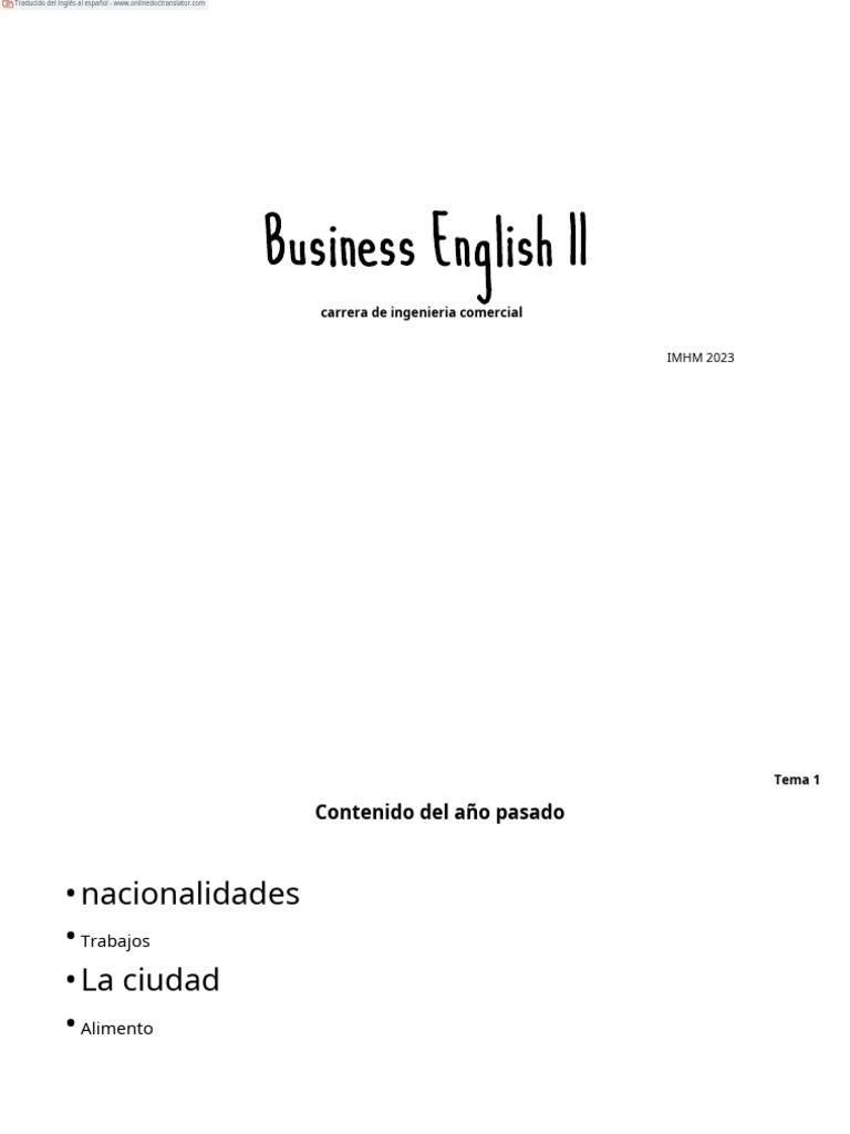 1ra Parte Ingles - En.es | PDF | Bolivia | Preparación de comida y bebida