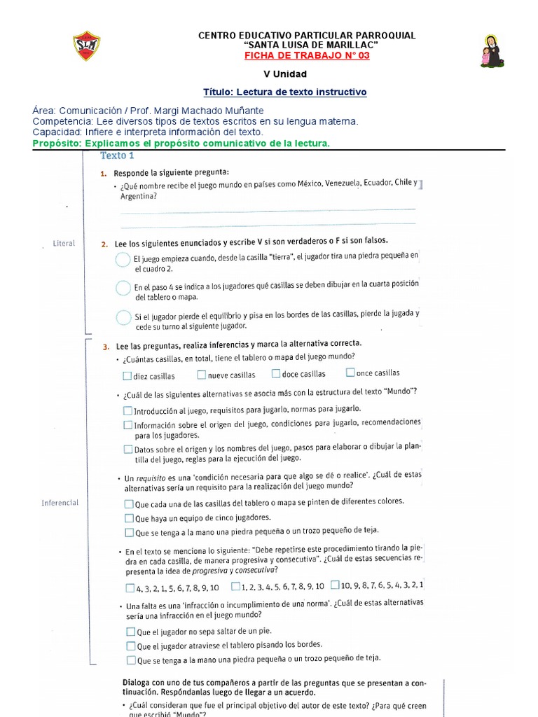 Lectura Instructiva: Interpretación y Propósito | PDF
