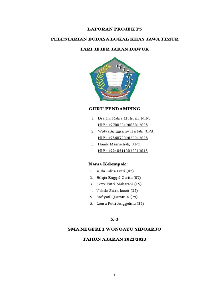 LAPORAN PROJEK P5 Kearifan Lokal | PDF LAPORAN PROJEK P5 Kearifan Lokal | PDF