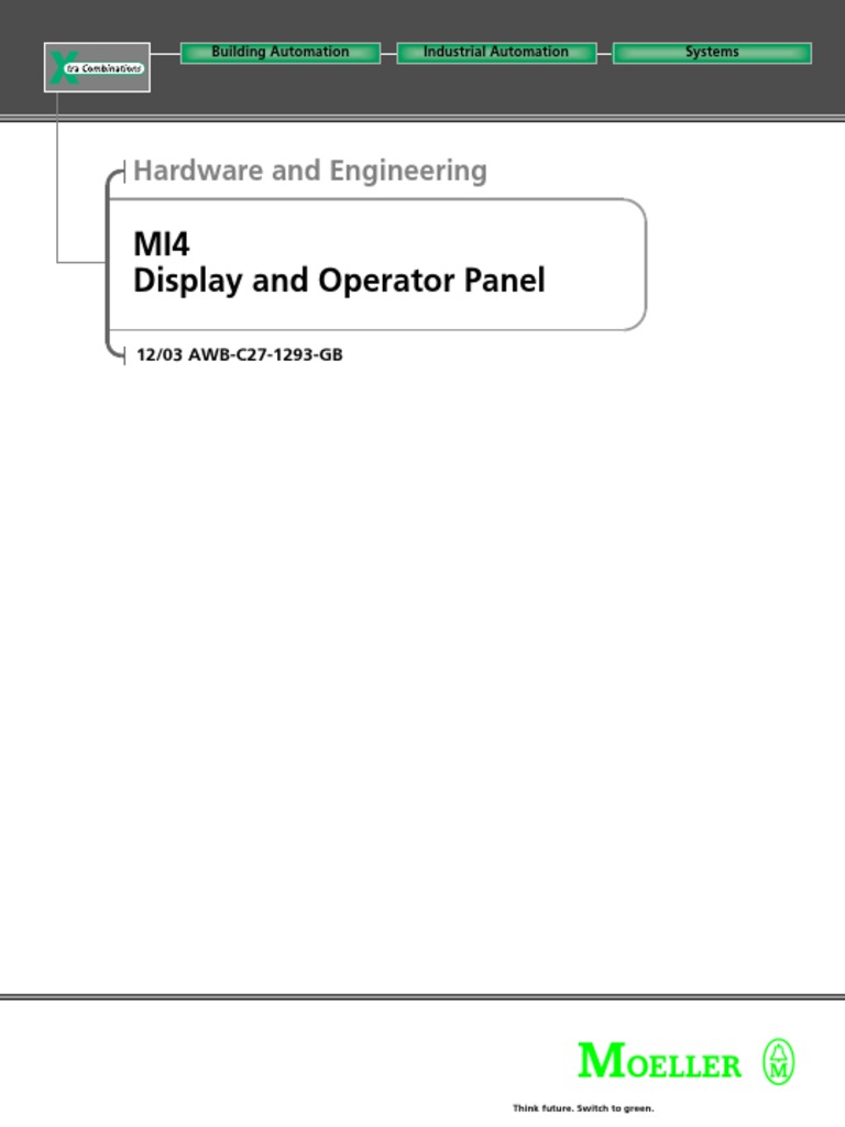 MI4 - Display and Operator Panel | PDF | Ac Power Plugs And Sockets ...