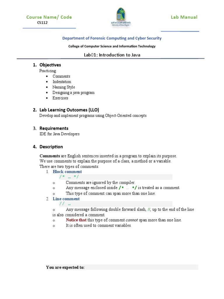 Lab 2 Pdf Method Computer Programming Class Computer Programming