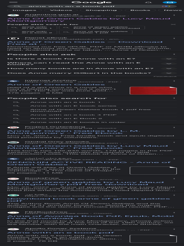 Anne With An e Book PDF - Google Search | PDF | Anne Of Green Gables | Computing