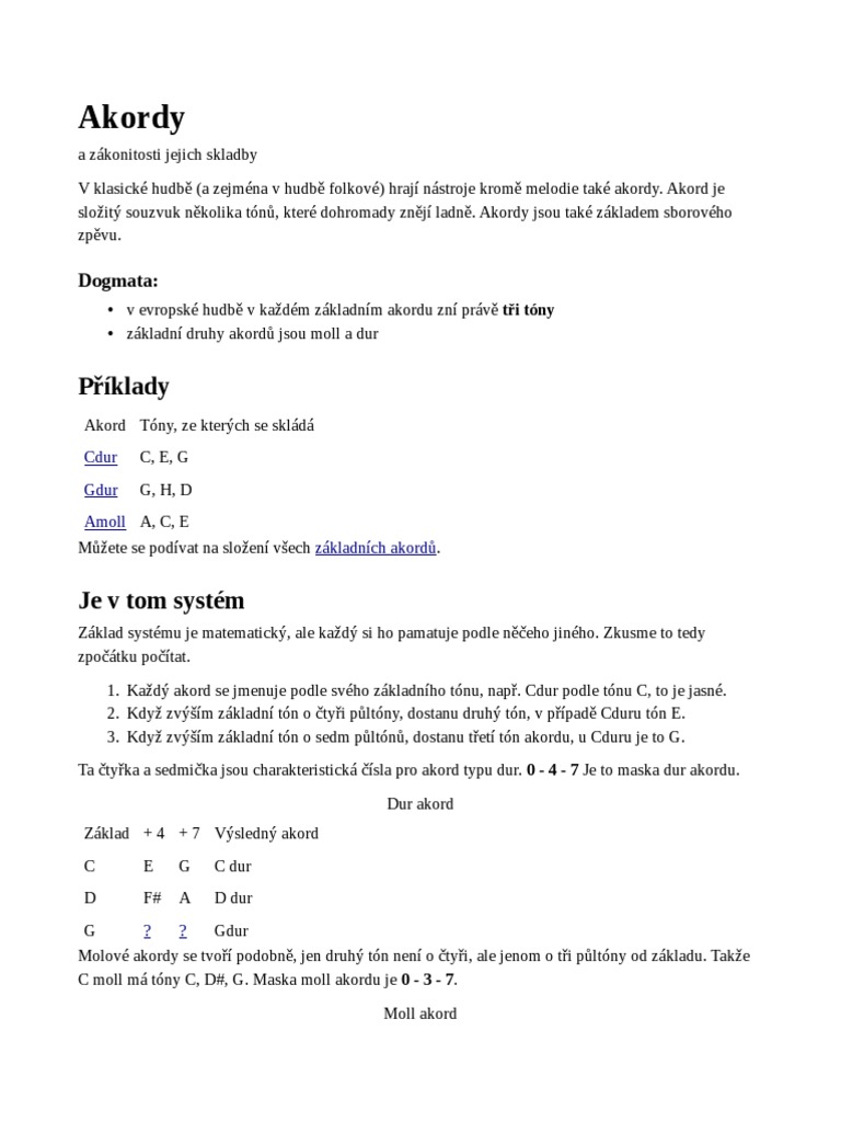 Akordy | PDF