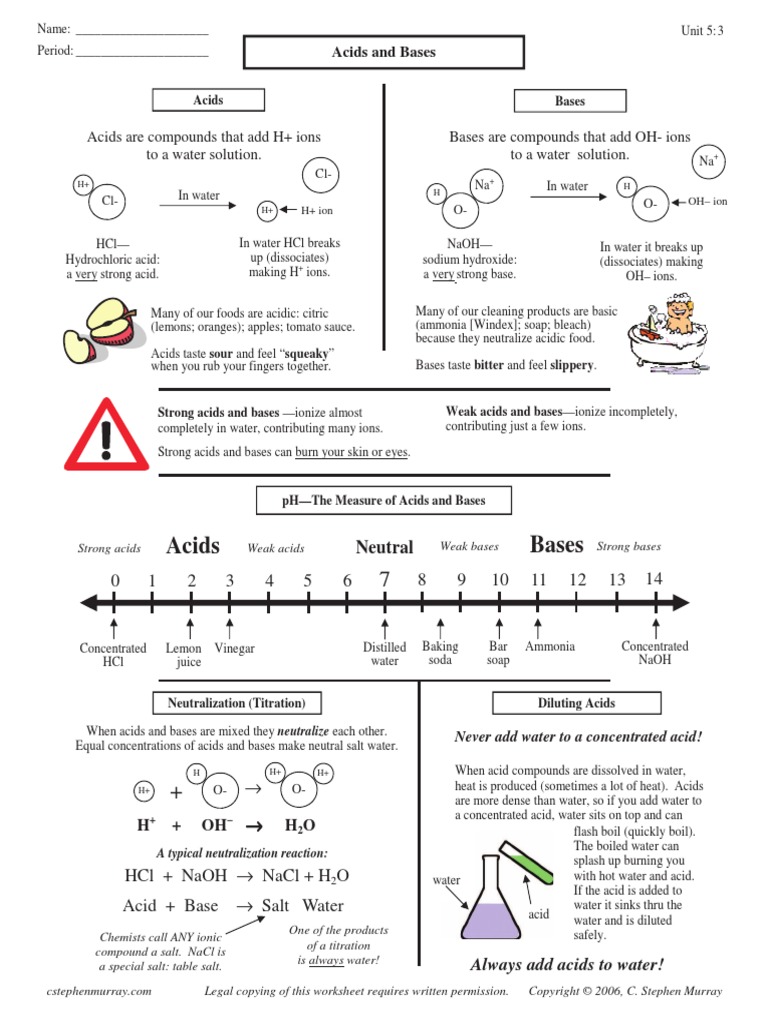 Acids and Bases Review IP | Download Free PDF | Acid | Hydroxide