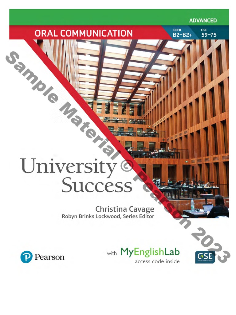 University Success ADV Oral Communication - Unit Sample | PDF