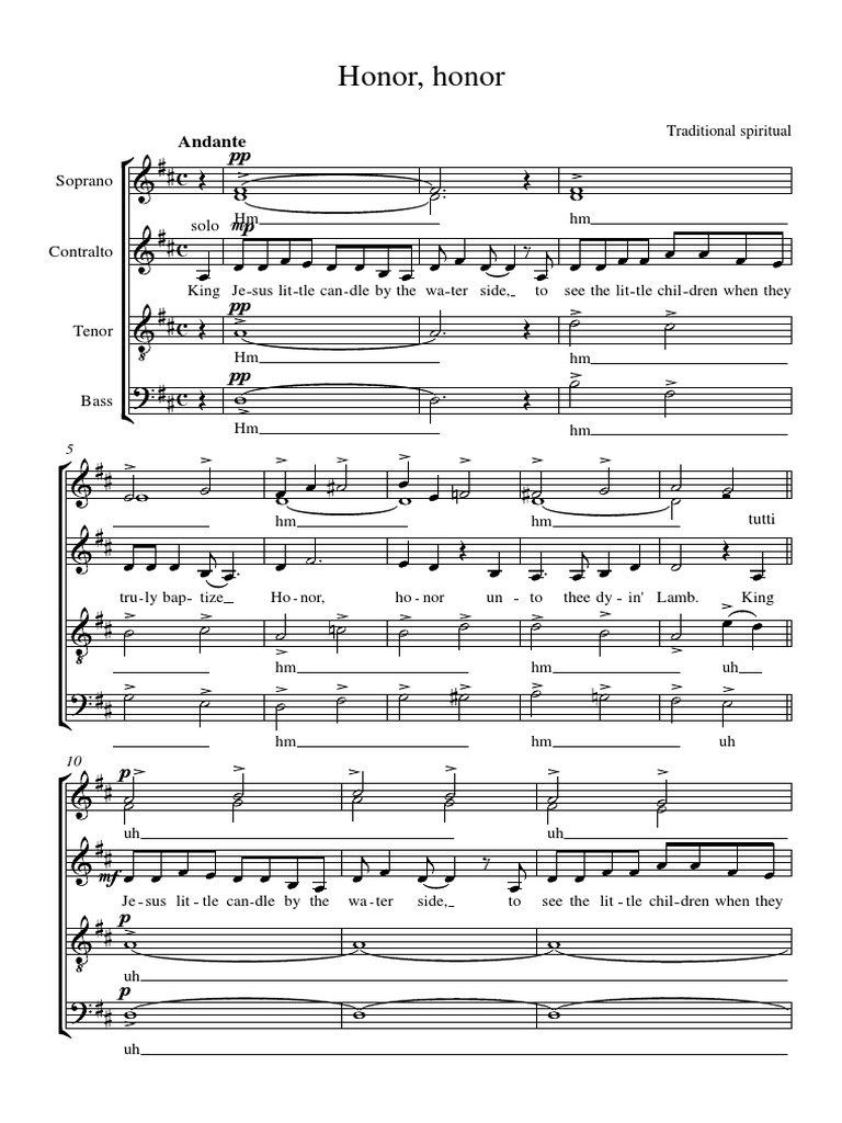 Honor Honor - Full Score | PDF