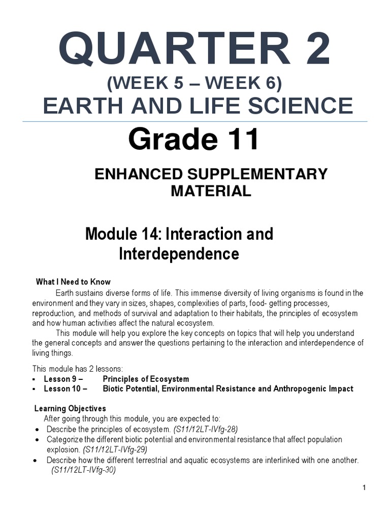 Q2 Module 14 Lesson 9 10 | PDF | Ecosystem | Aquatic Ecosystem Q2 Module 14 Lesson 9 10 | PDF | Ecosystem | Aquatic Ecosystem