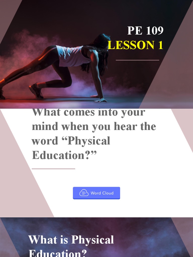 PE 101 - Lesson 1 | PDF | Physical Fitness | Skeletal Muscle