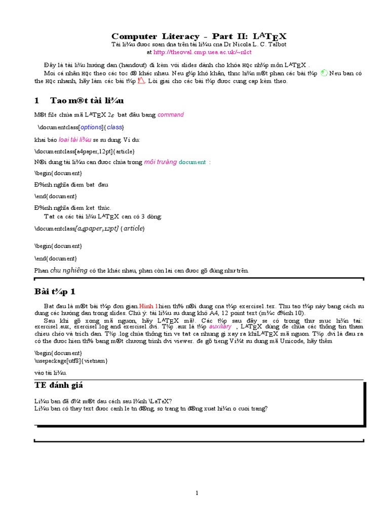 Phan 2 Latex-Handout-2021 | PDF