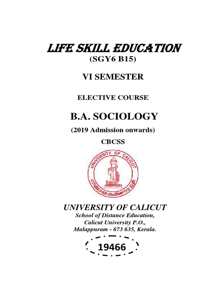Slm-Socio - Life Skill Education | PDF | Communication | Thought