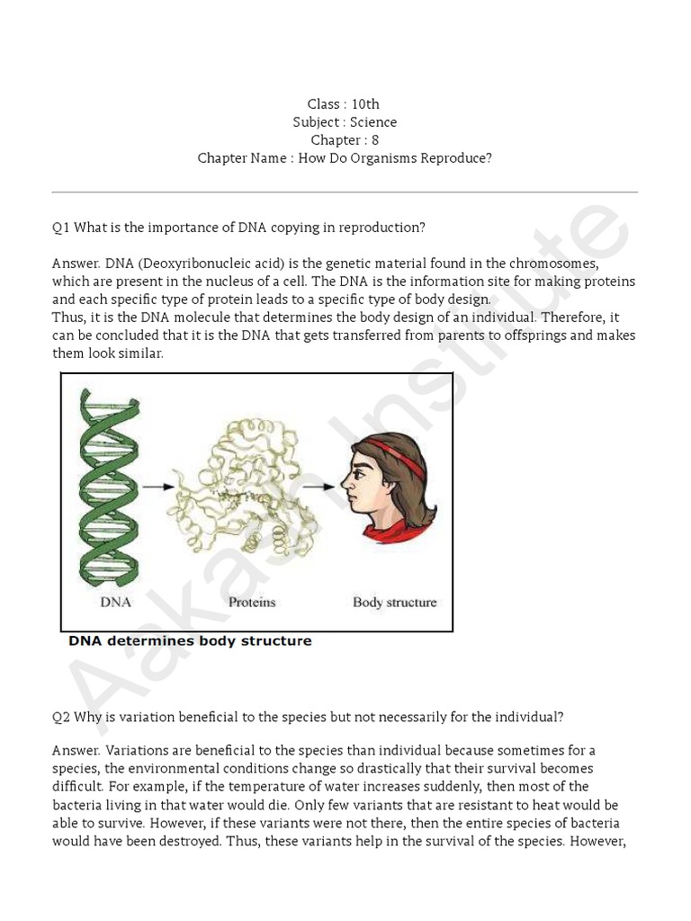 Ncert Solution Cbse Class 10 Sci Chap 8 | PDF | Reproduction ... Ncert Solution Cbse Class 10 Sci Chap 8 | PDF | Reproduction ...