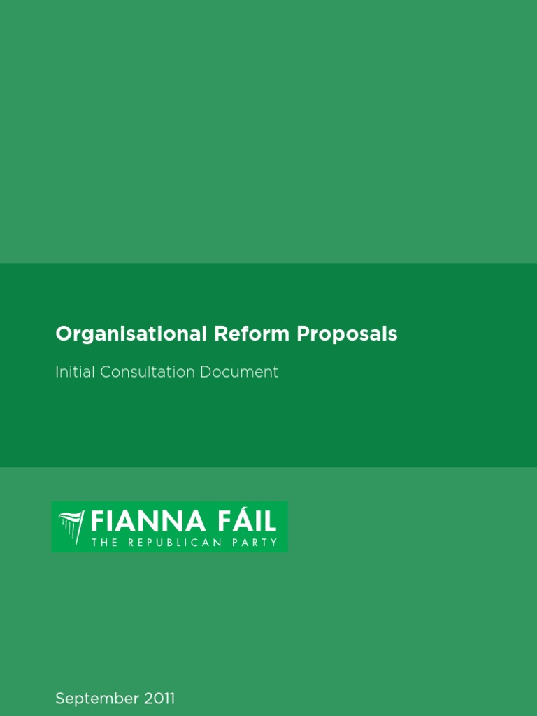 Organisational Reform Proposals: Initial Consultation Document | PDF ...