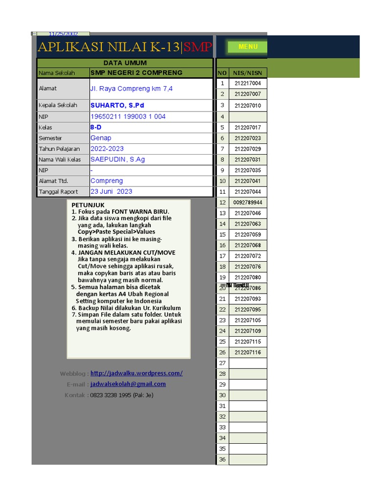 Raport 8D Genap | PDF