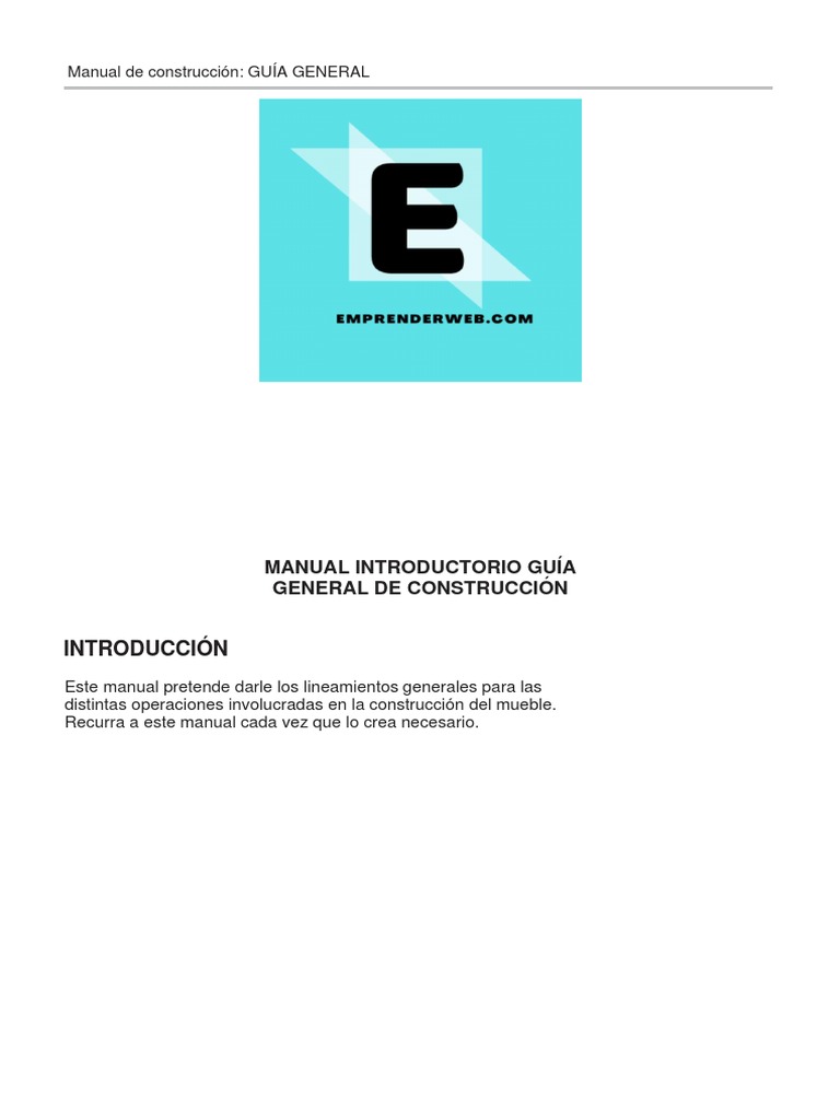01 Carpinteria Guia General | PDF | Carpintería | Herramientas