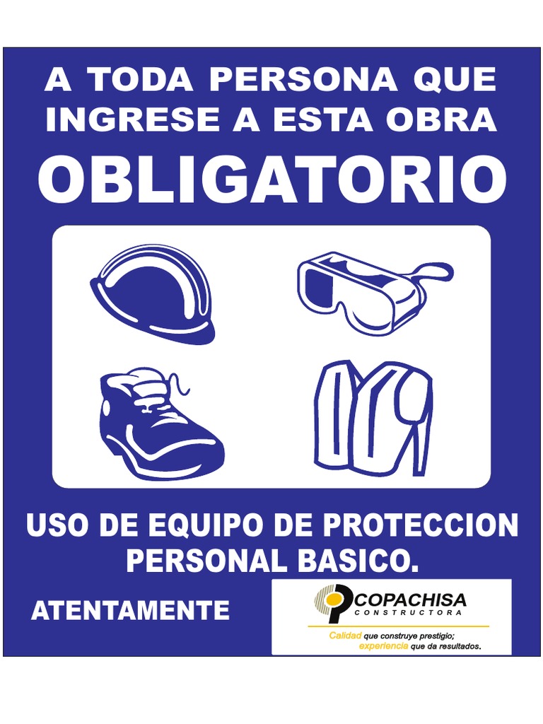 7. Señalamiento EPP Uso Obligatorio (Grande) | PDF