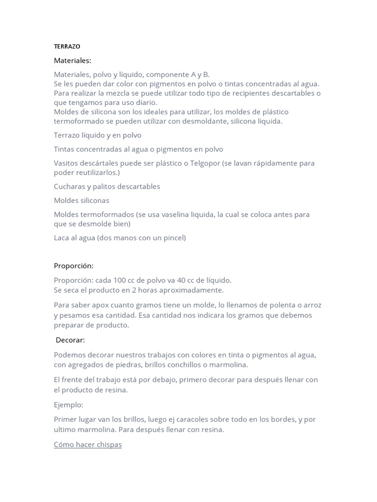 Guía Completa para Hacer Terrazo | PDF | El plastico | Tinta