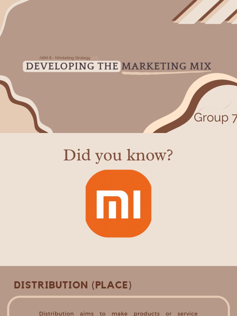 ABM8 - Marketing Mix Place | PDF | Retail | Marketing