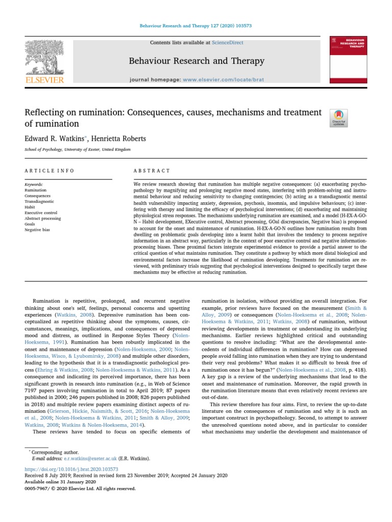 Watkins 2020 | Download Free PDF | Psychosis | Mental Disorder