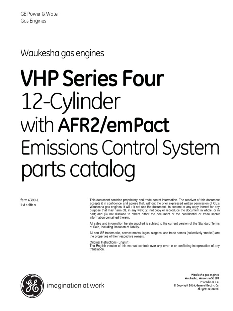 Waukesha - VHP Series 4 EmPact Parts Catalog | PDF | Internal Combustion Engine | Pump