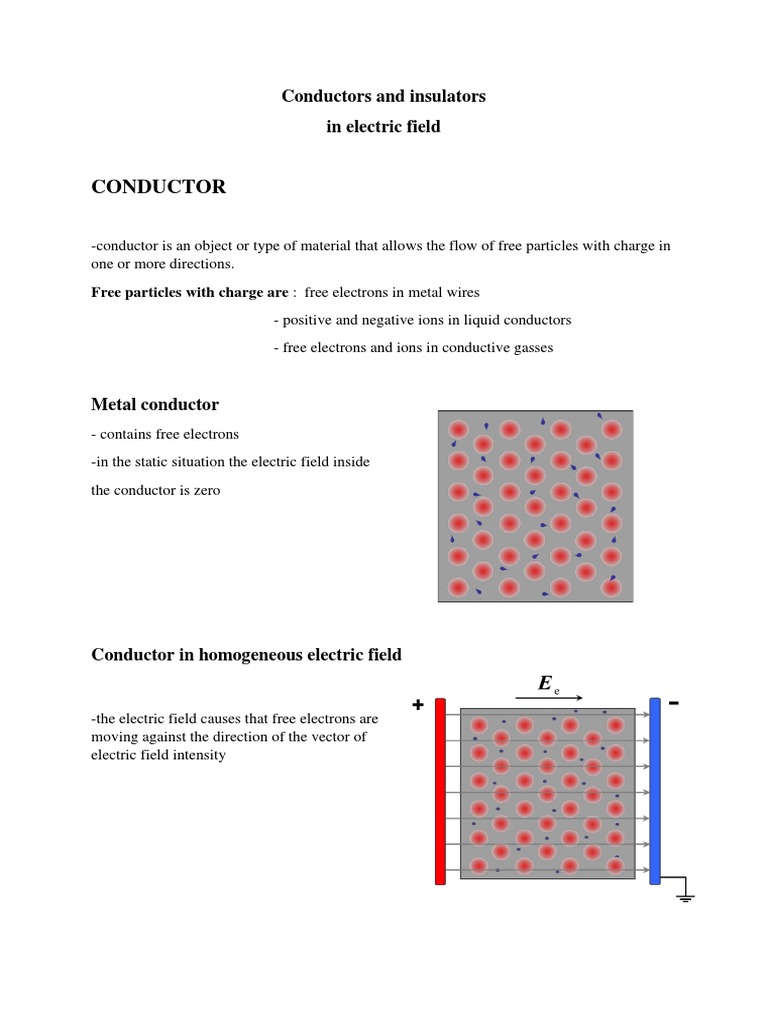 Conductors and Insulators | PDF | Dielectric | Electric Charge