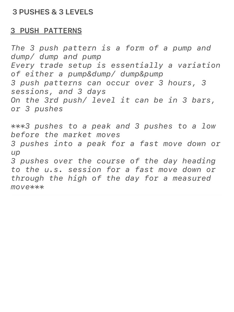 3 Pushes 3 Levels | PDF