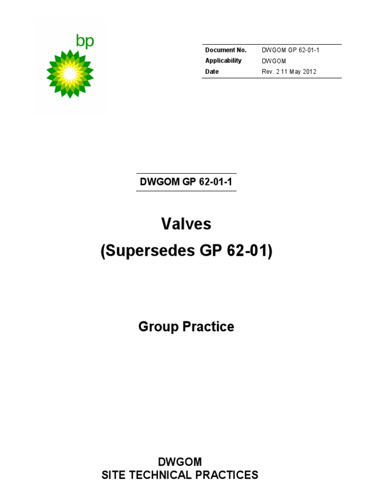 Dwgom-Gp 62-01-1 | PDF | Valve | Pipe (Fluid Conveyance)