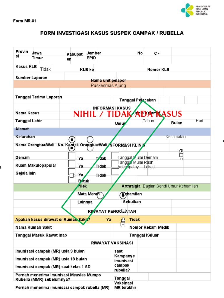 Form MR 01 M 33 | PDF