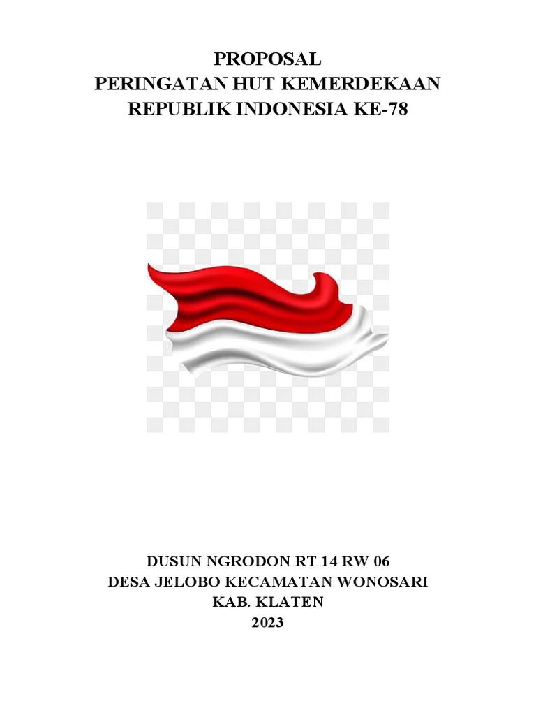 Proposal RT 14 Agustusan | PDF