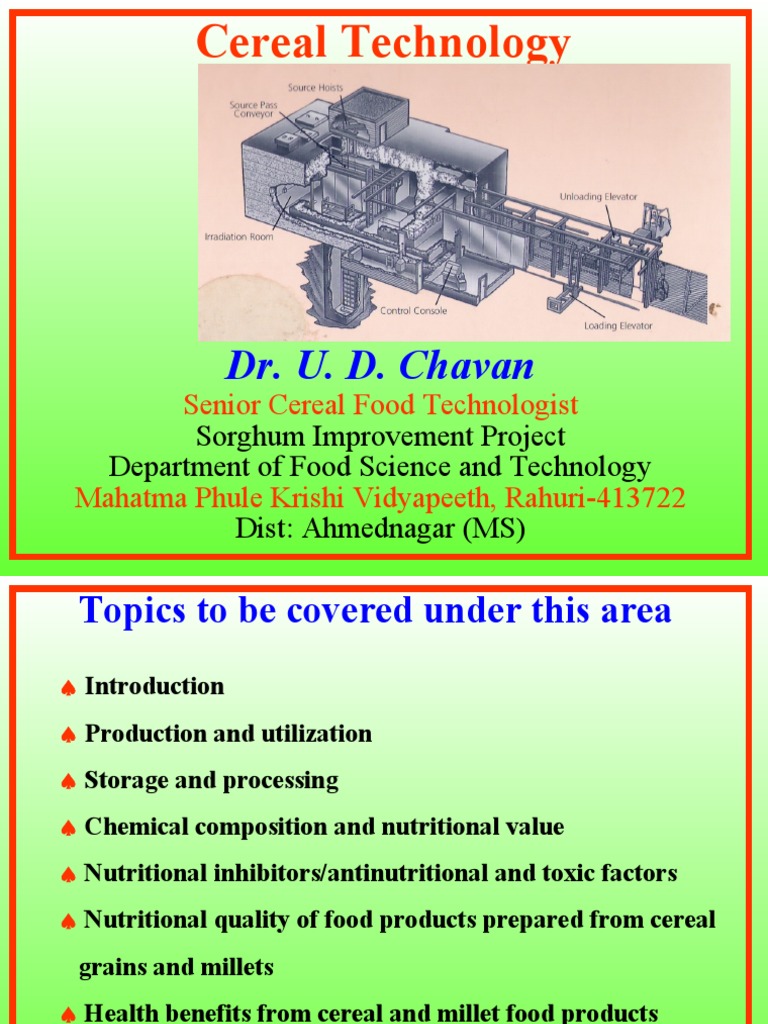 CerealTechnology UDC | PDF | Cereals | Foods