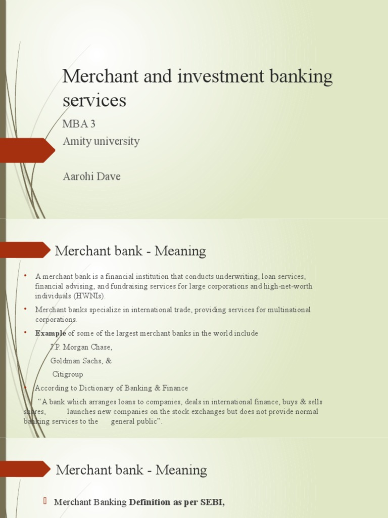 Merchant Banking | PDF | Initial Public Offering | Securities (Finance)