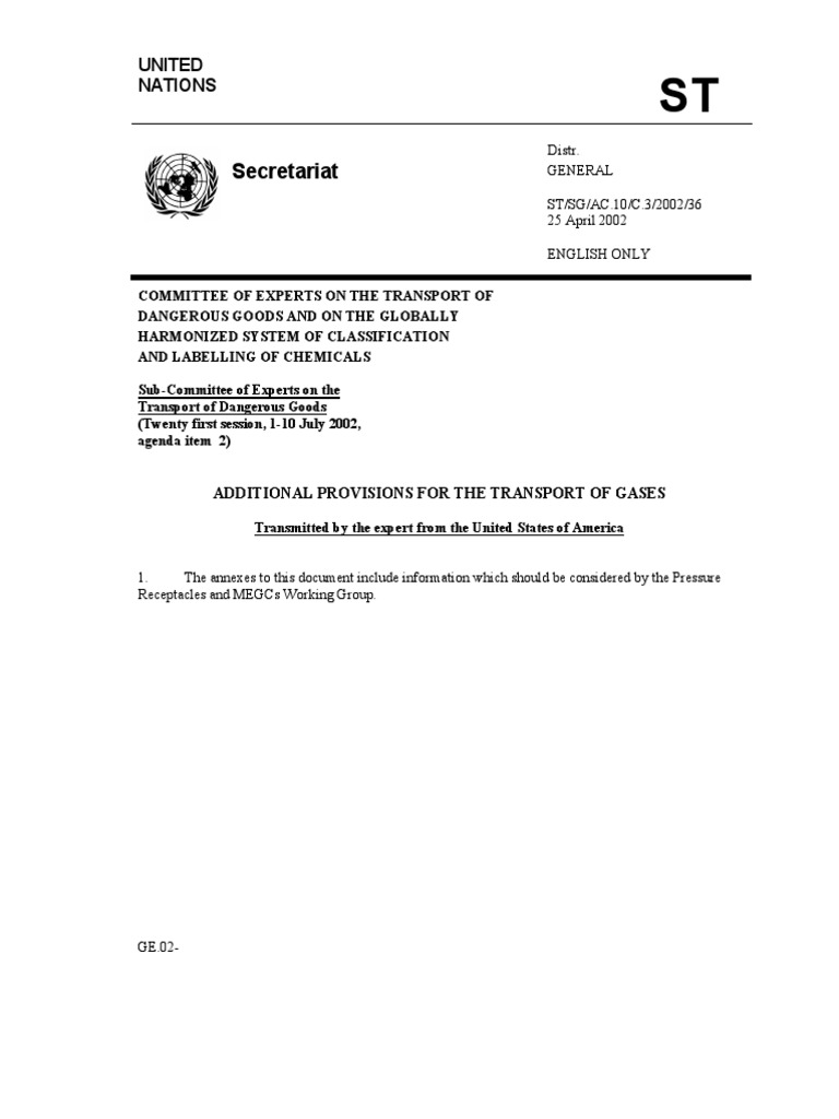 US Comments on ISO Standards for Gases | PDF | Strength Of Materials ...