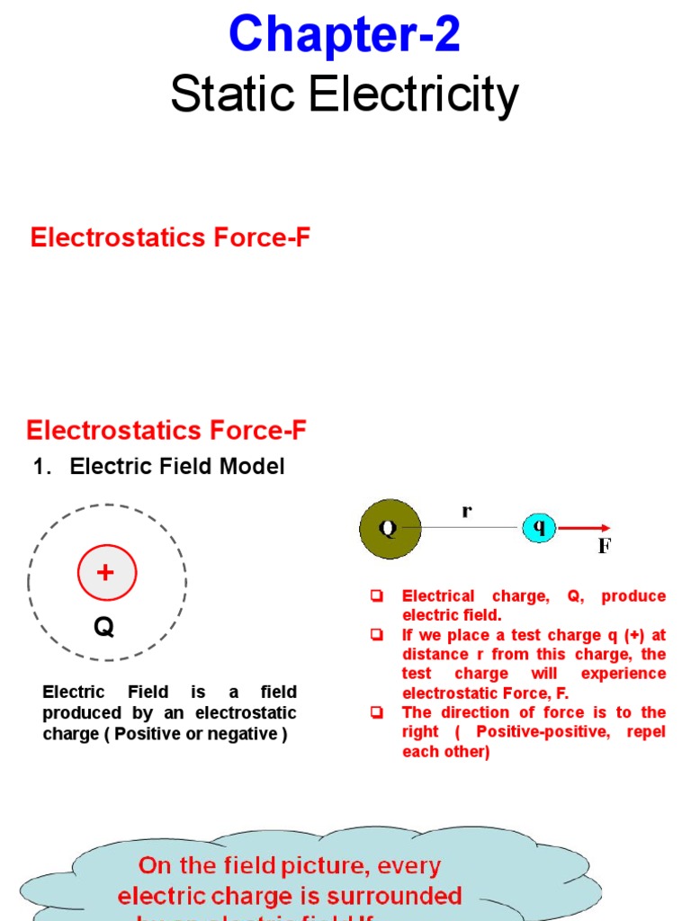 Electrostatic Force Pdf Electric Field Force