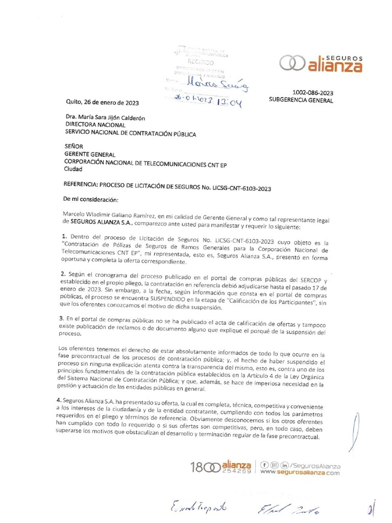 Oficio 1002-086-2023 CNT | PDF