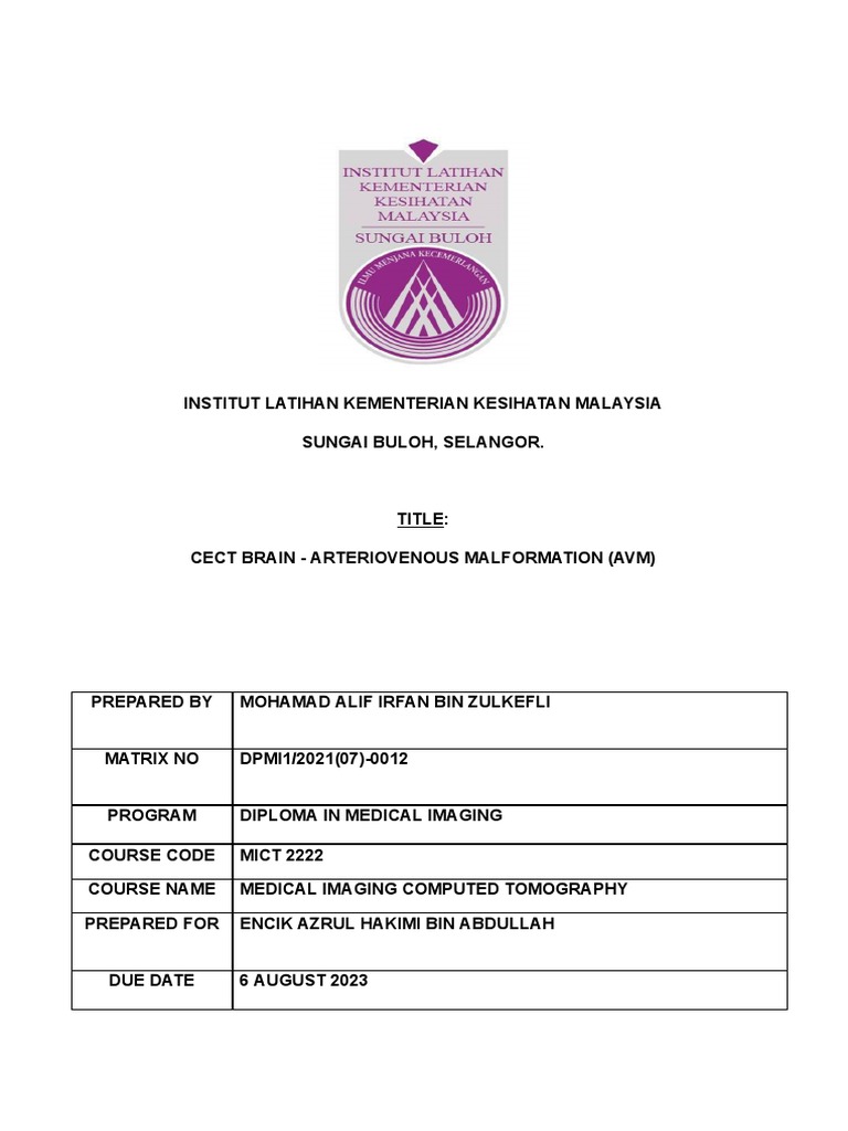 Assignment CT | PDF | Ct Scan | Medical Imaging
