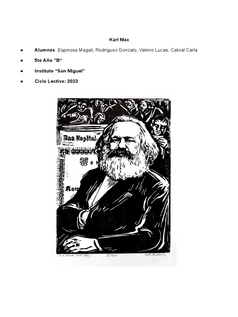 Karl Marx | PDF | Karl Marx | Capitalismo