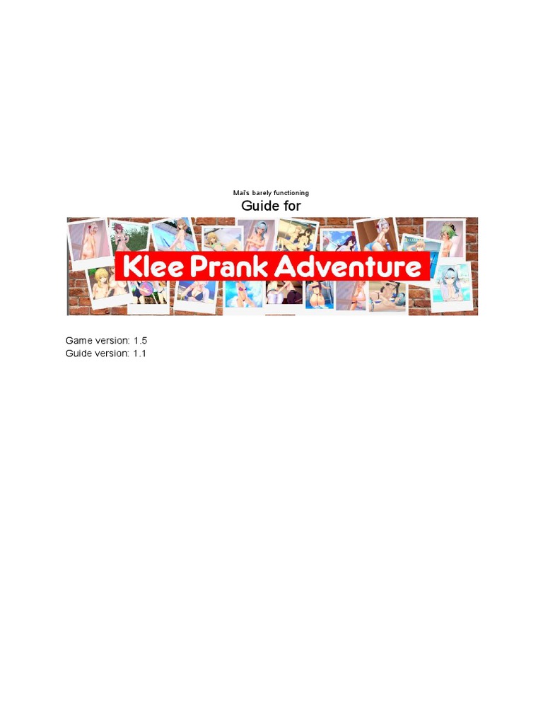 Guide For: Game Version: 1.5 Guide Version: 1.1 | PDF