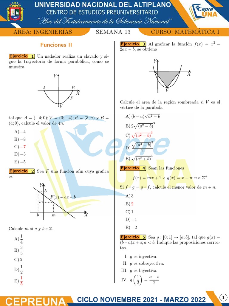 Semana 13 - Ingenieria Matematica | PDF | Relaciones matematicas ...