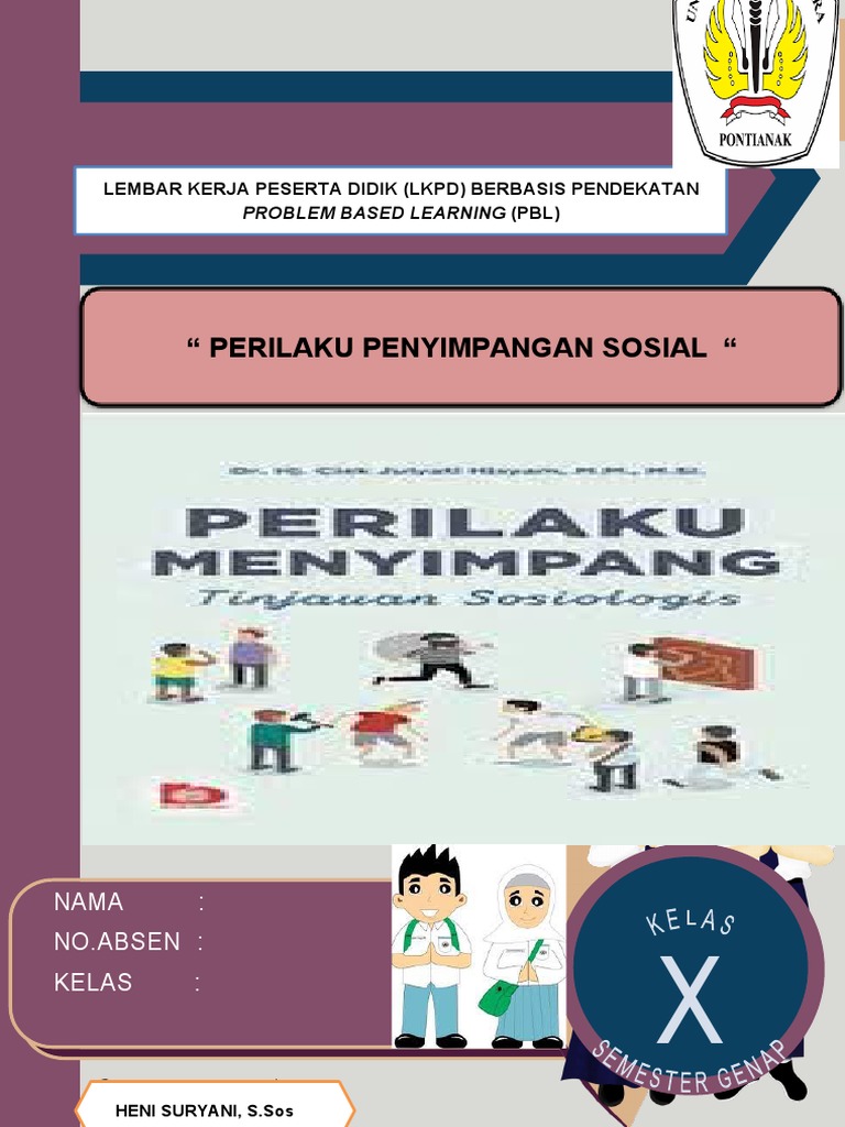 LKPD Perilaku Penyimpangan Sosial Baru | PDF