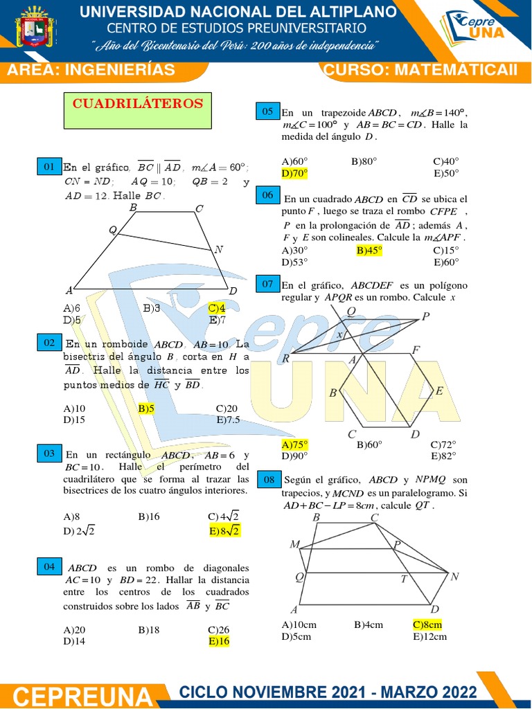 Semana 04 - Matematica II | PDF | Matemática Elemental | Geometría del plano euclidiano