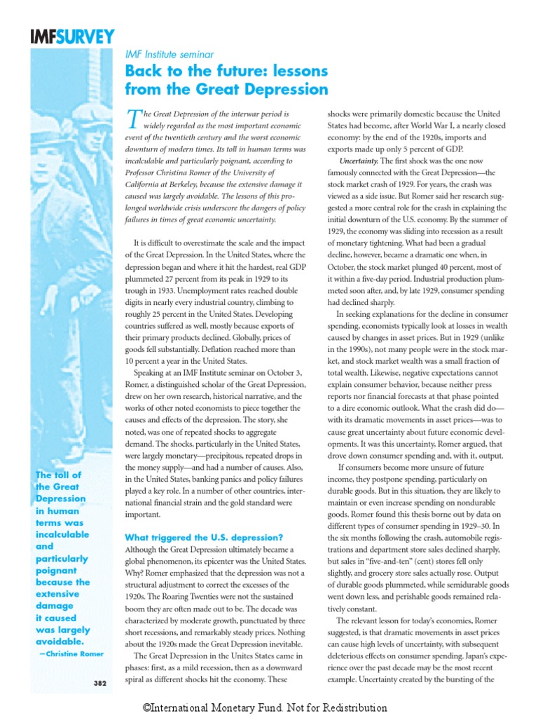 Monografia | PDF | Great Depression | Recession