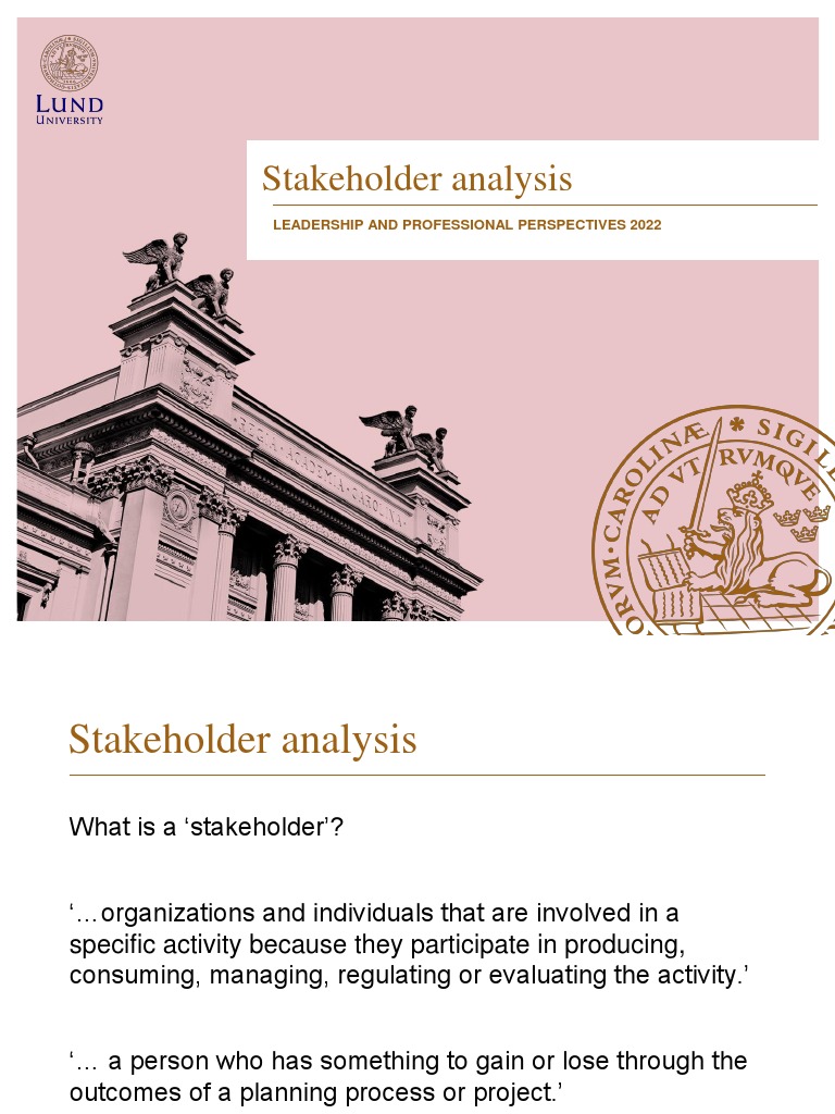 Stakeholder 2022 | PDF | Decision Making | Target Audience