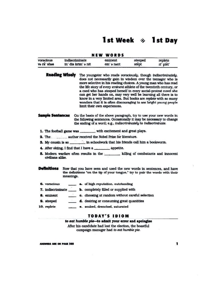 1100 Weeks 1 - 4 | PDF