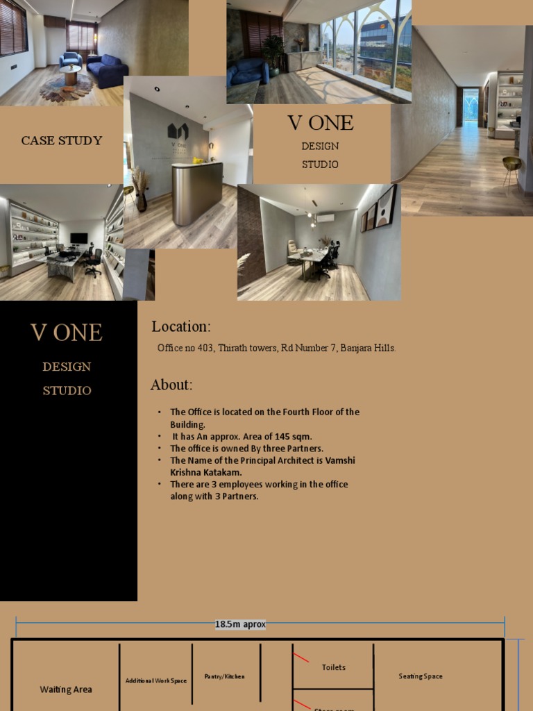 V One Design Studio Office Case Study | PDF