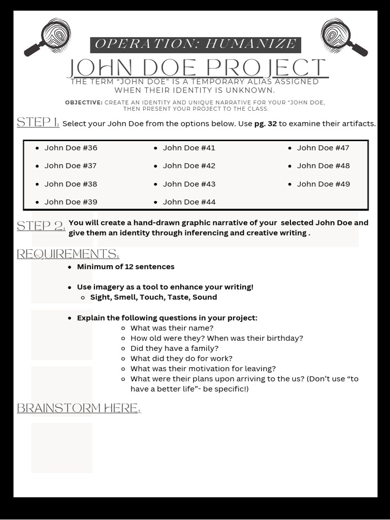 John Doe Project | PDF | Communication | Cognition