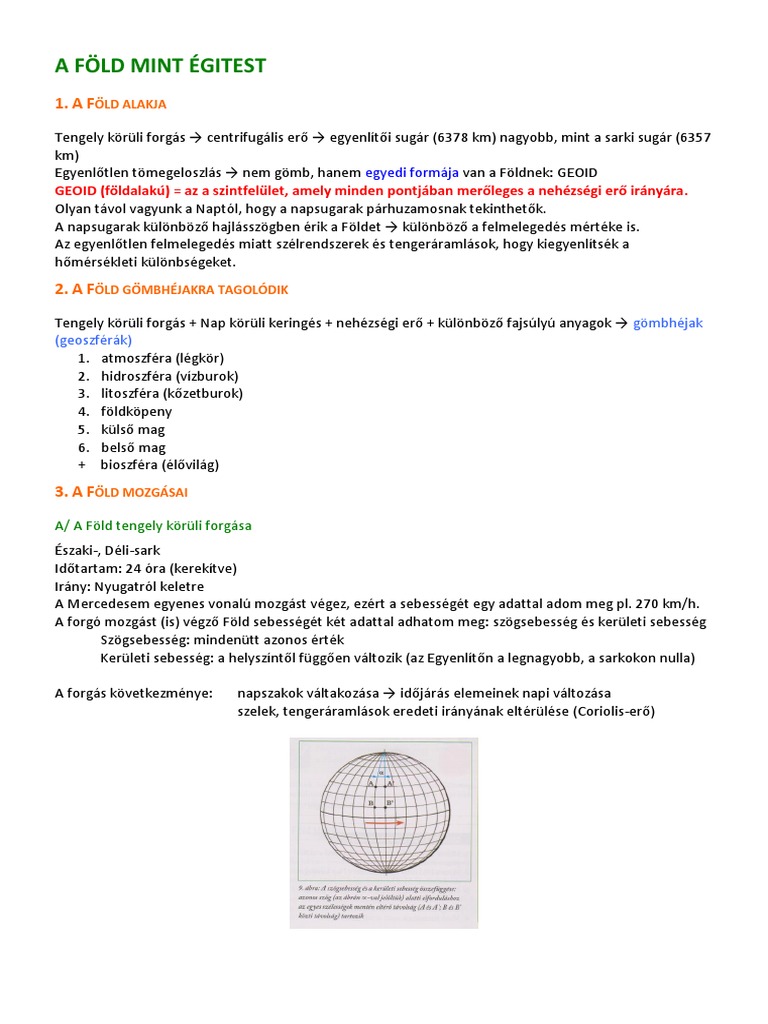 A Föld Mint Égi Test | PDF