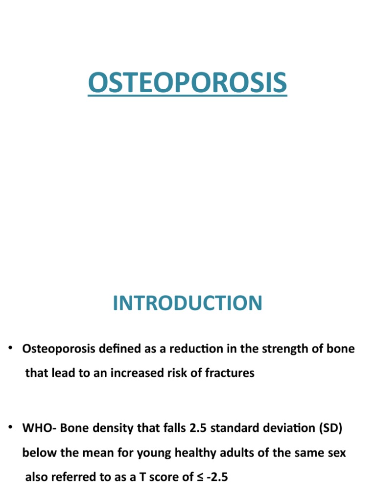 Osteoporosis Pdf Bone Osteoporosis