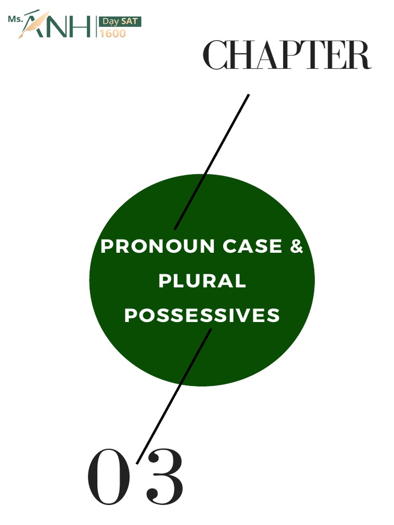 Pre 2309 Pronoun Case | PDF | Noun | Plural