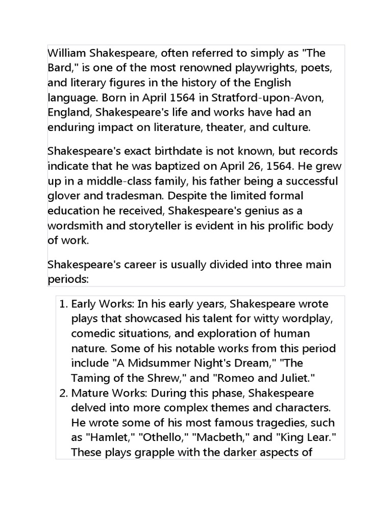 William Shakespeare | PDF | William Shakespeare | Poetry